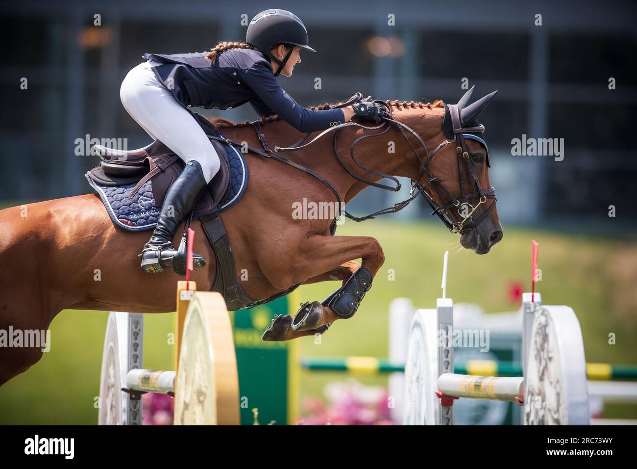 Nora Nauss of the USA competes in the Rolex North American Grand Prix ...