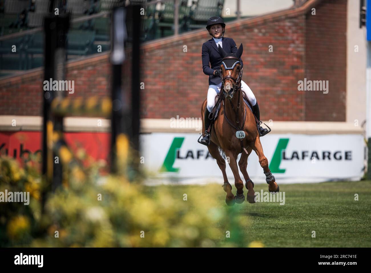 Nora Nauss of the USA competes in the Rolex North American Grand Prix ...