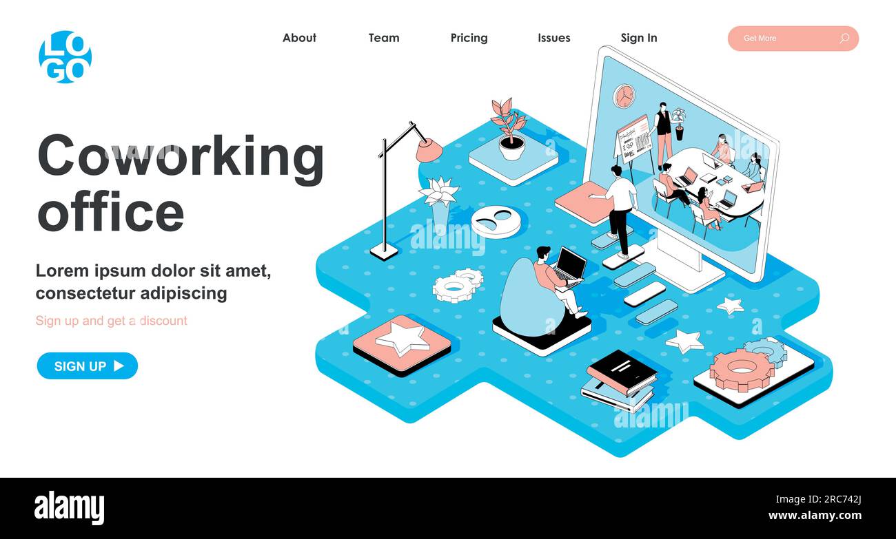 Company workspace Cut Out Stock Images & Pictures - Alamy