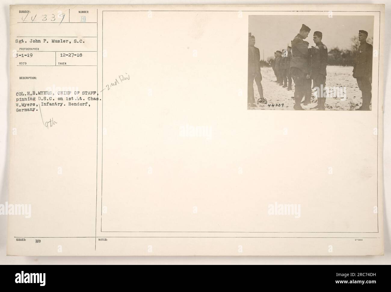 Sgt. John P. Musler, a Signal Corps photographer, captured a photo on ...