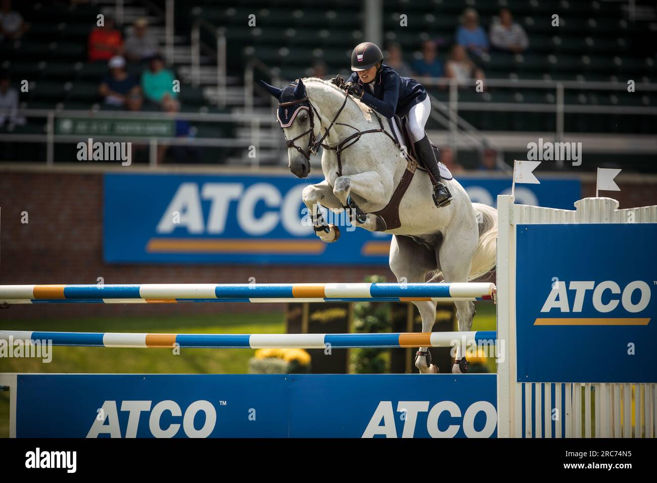 Claire Schreder competes in the Rolex North American Grand Prix at ...