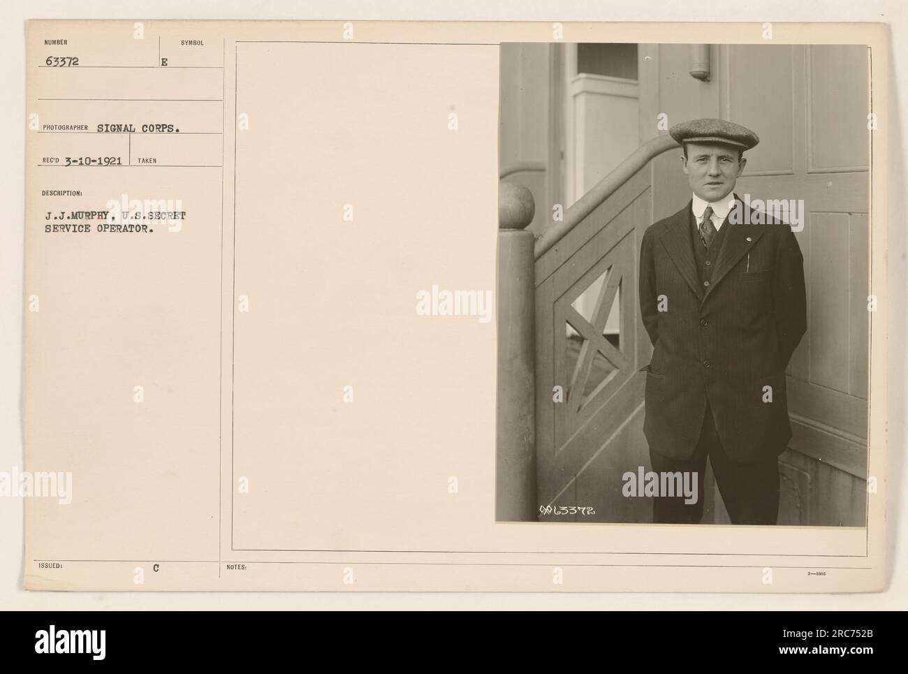 J.J. Murphy, U.S. Secret Service Operator #63372, captured in a ...