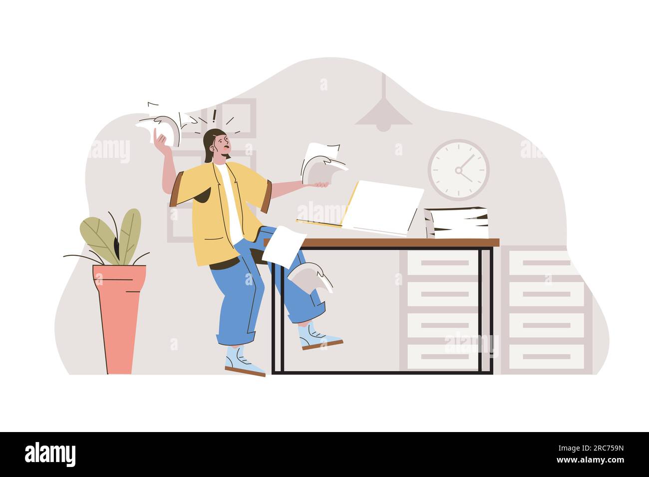 Time hurries Stock Vector Images - Alamy