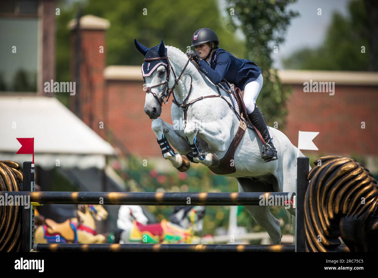 Claire Schreder competes in the Rolex North American Grand Prix at ...
