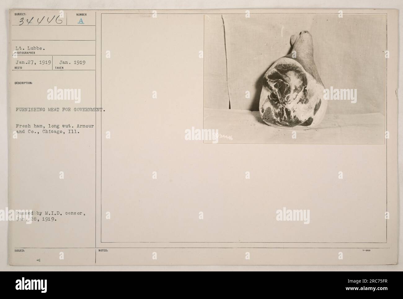 Lt. Lubbe preparing and supplying government rations during World War ...