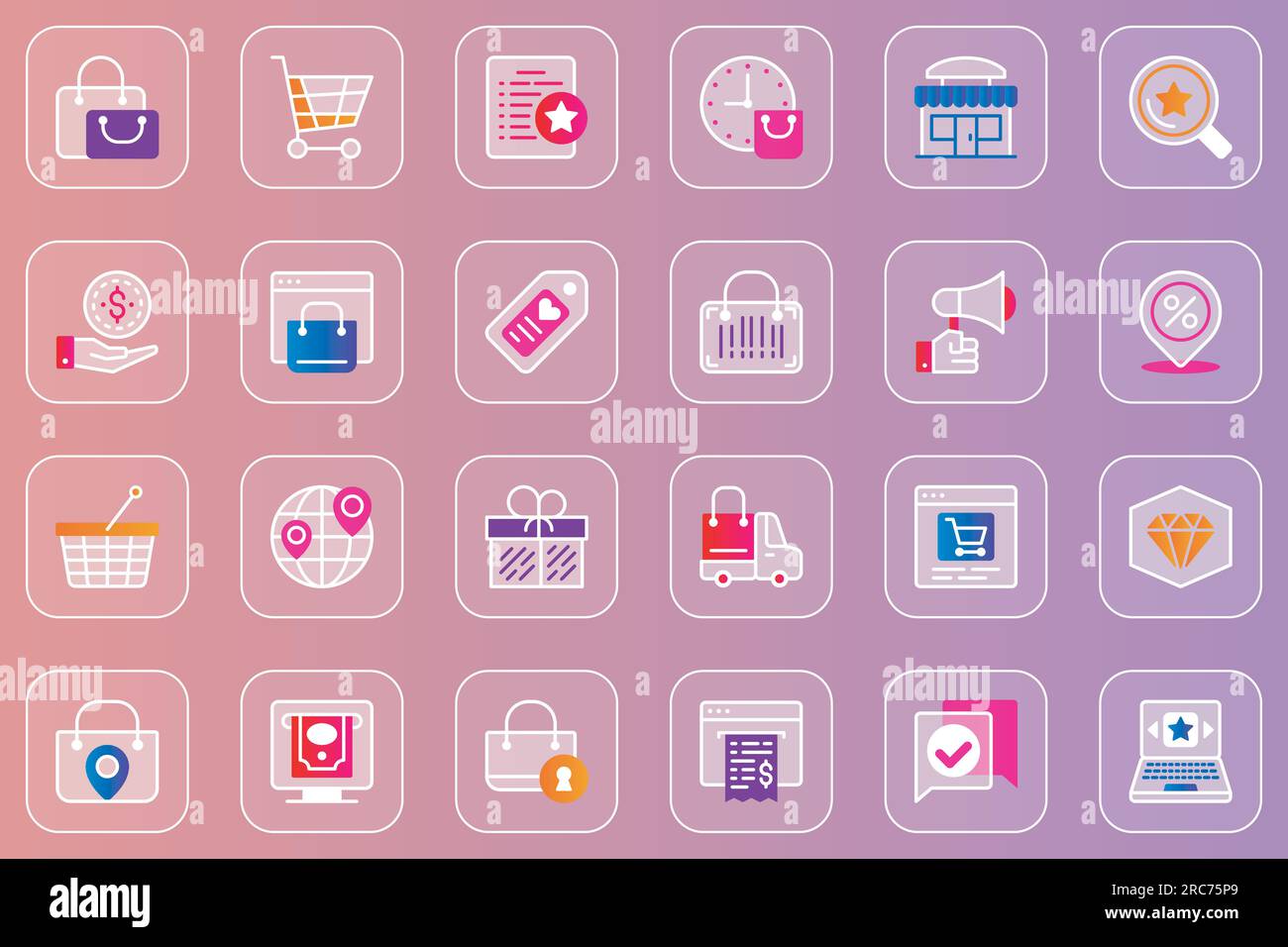 Retail store 2d illustration hi-res stock photography and images - Alamy