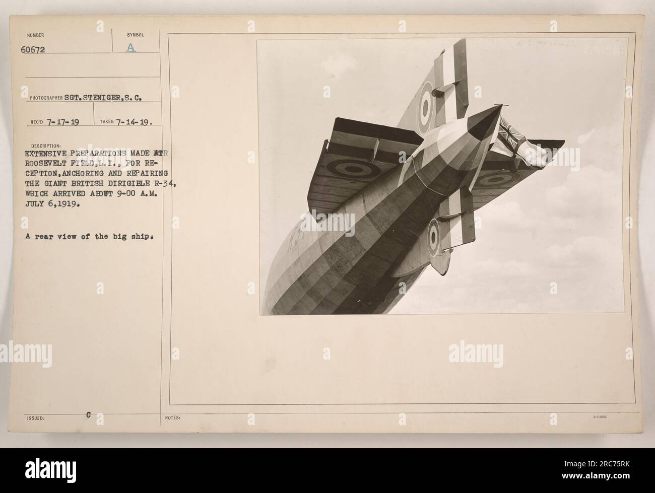 Caption: "Extensive preparations made at Roosevelt Field, L. I., for ...