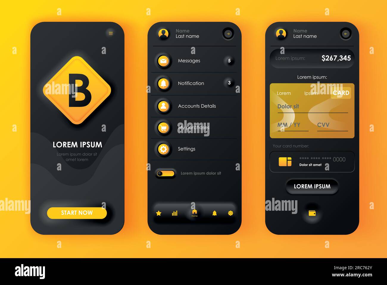 Neomorphic Stock Vector Images - Alamy