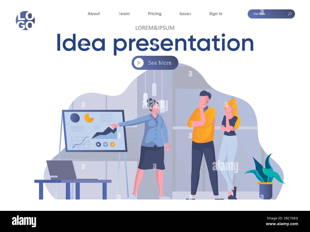 Conversation with colleagues Stock Vector Images - Alamy