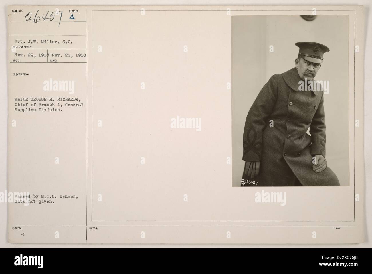 Pvt. J.W. Miller from the Signal Corps, captured in this photograph ...