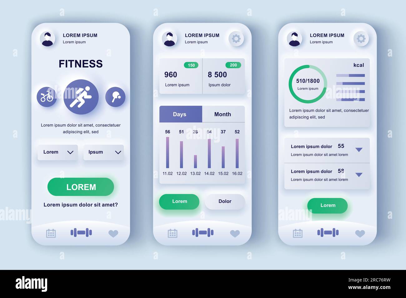 Personal trainer workout Stock Vector Images - Alamy