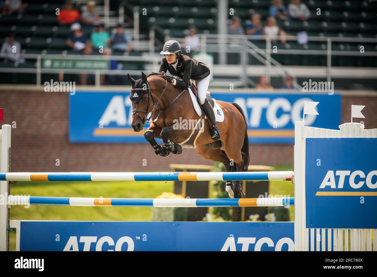 Tiffany Foster of Canada competes in the Rolex North American Grand ...