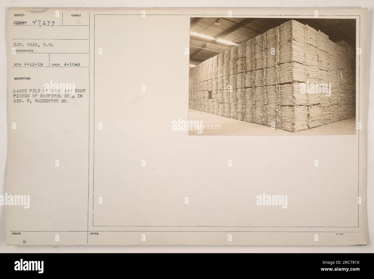 Hospital cots in storage hi-res stock photography and images - Alamy