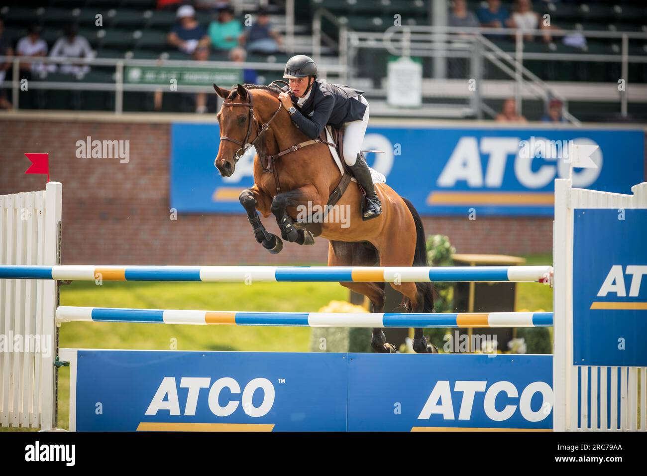Matthew Sampson of Great Britain competes in the Rolex North American ...