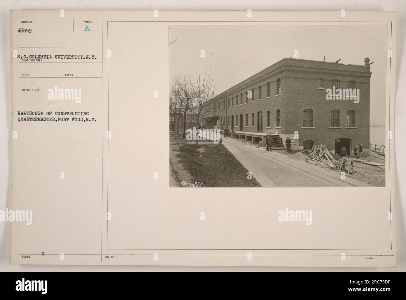 Warehouse of the Constructing Quartermaster at Fort Wood, New York ...