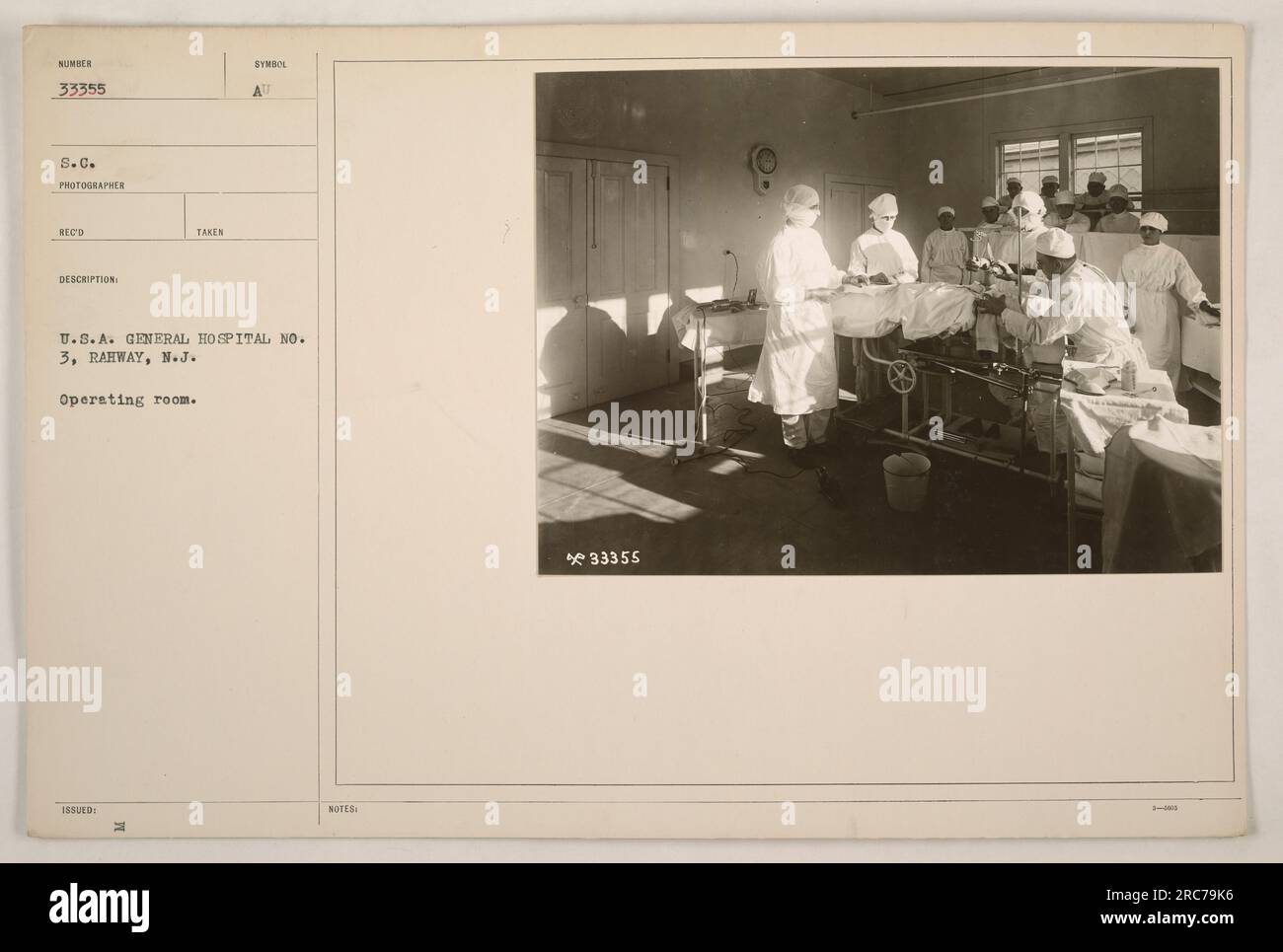 A photograph showing the operating room of U.S.A. General Hospital No ...