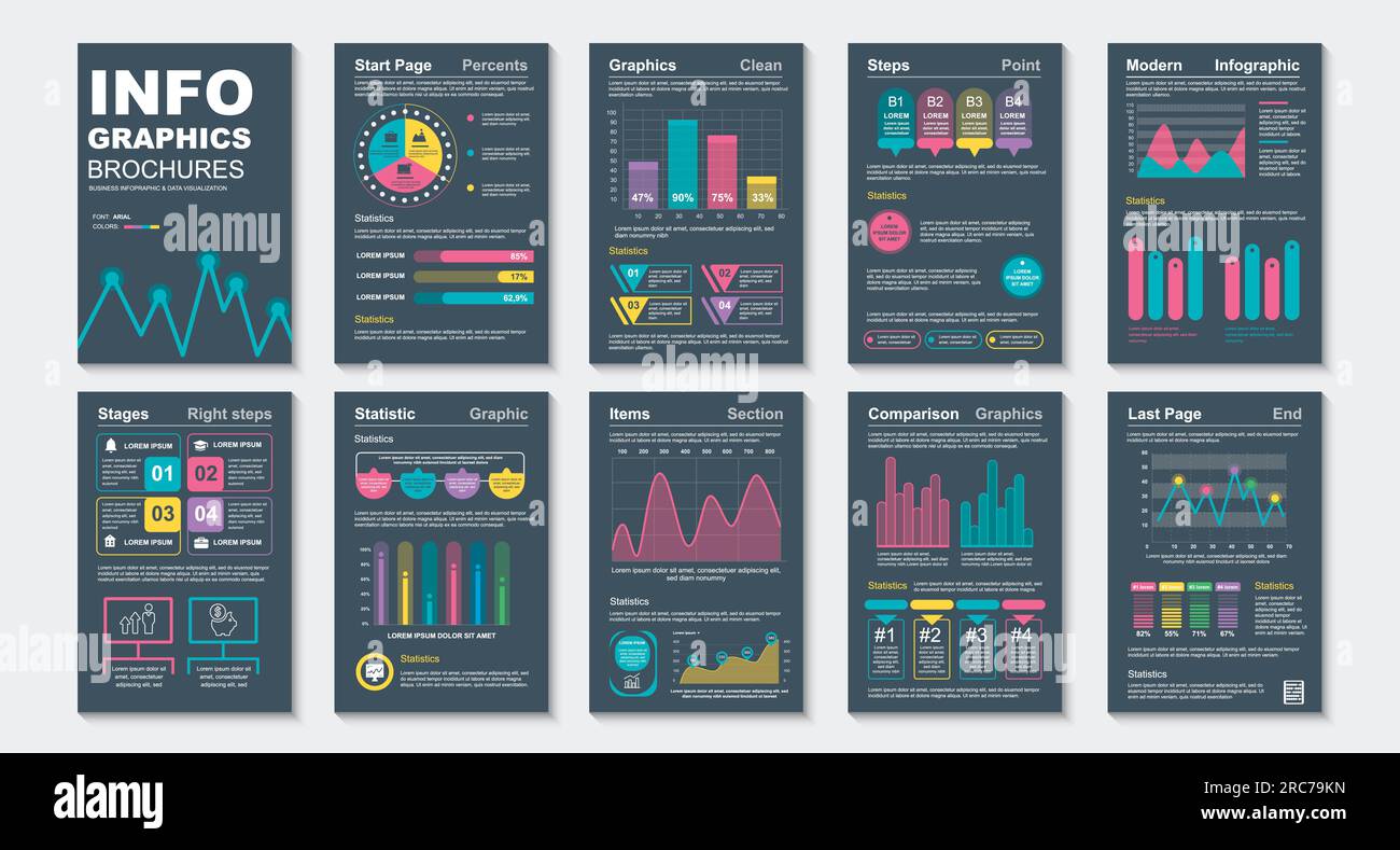 Infographic brochures Stock Vector Images - Alamy