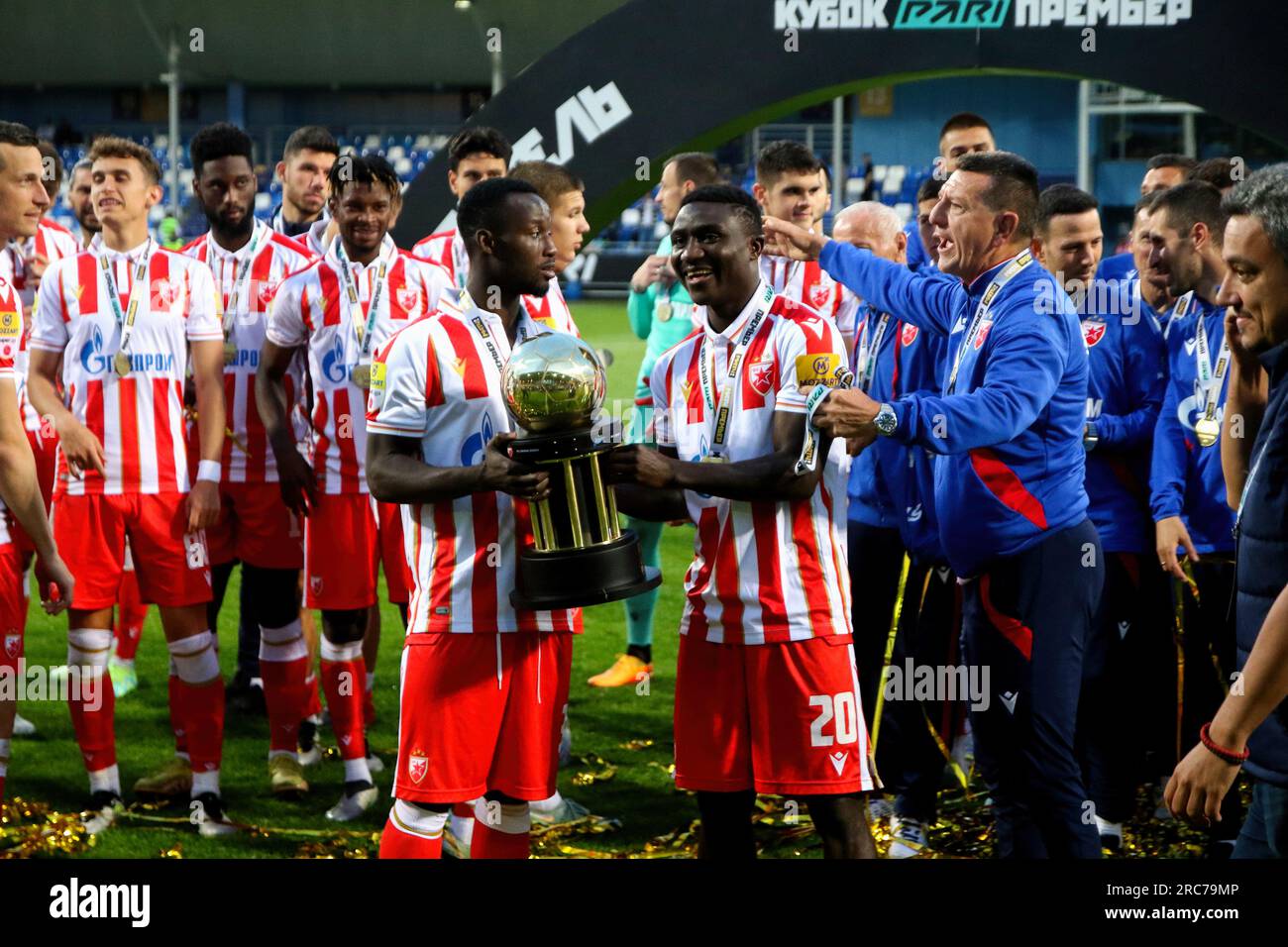 Saint Petersburg, Russia. 12th July, 2023. Kings Kangwa (20), football ...