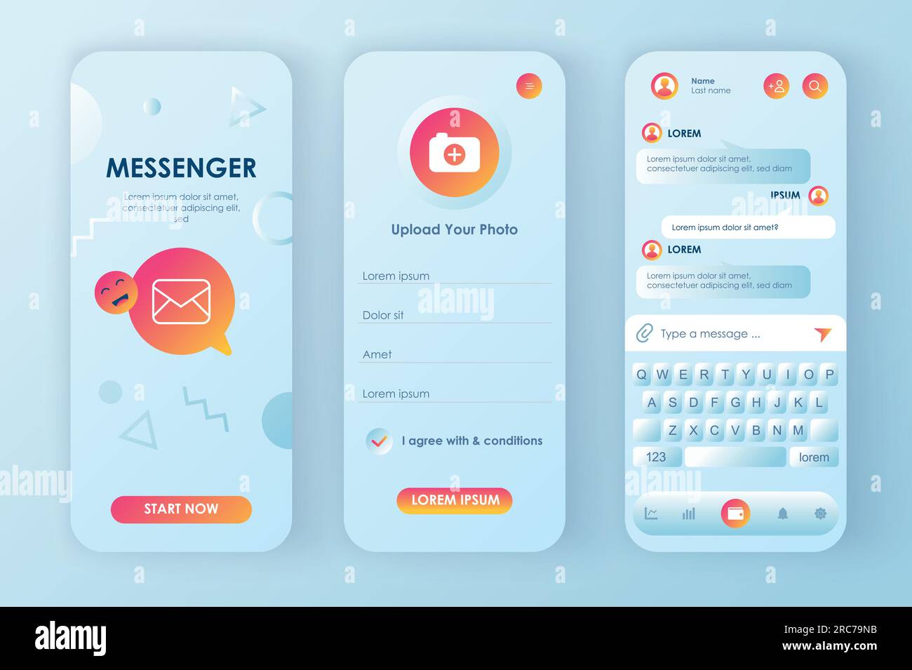 Online texting Stock Vector Images - Alamy