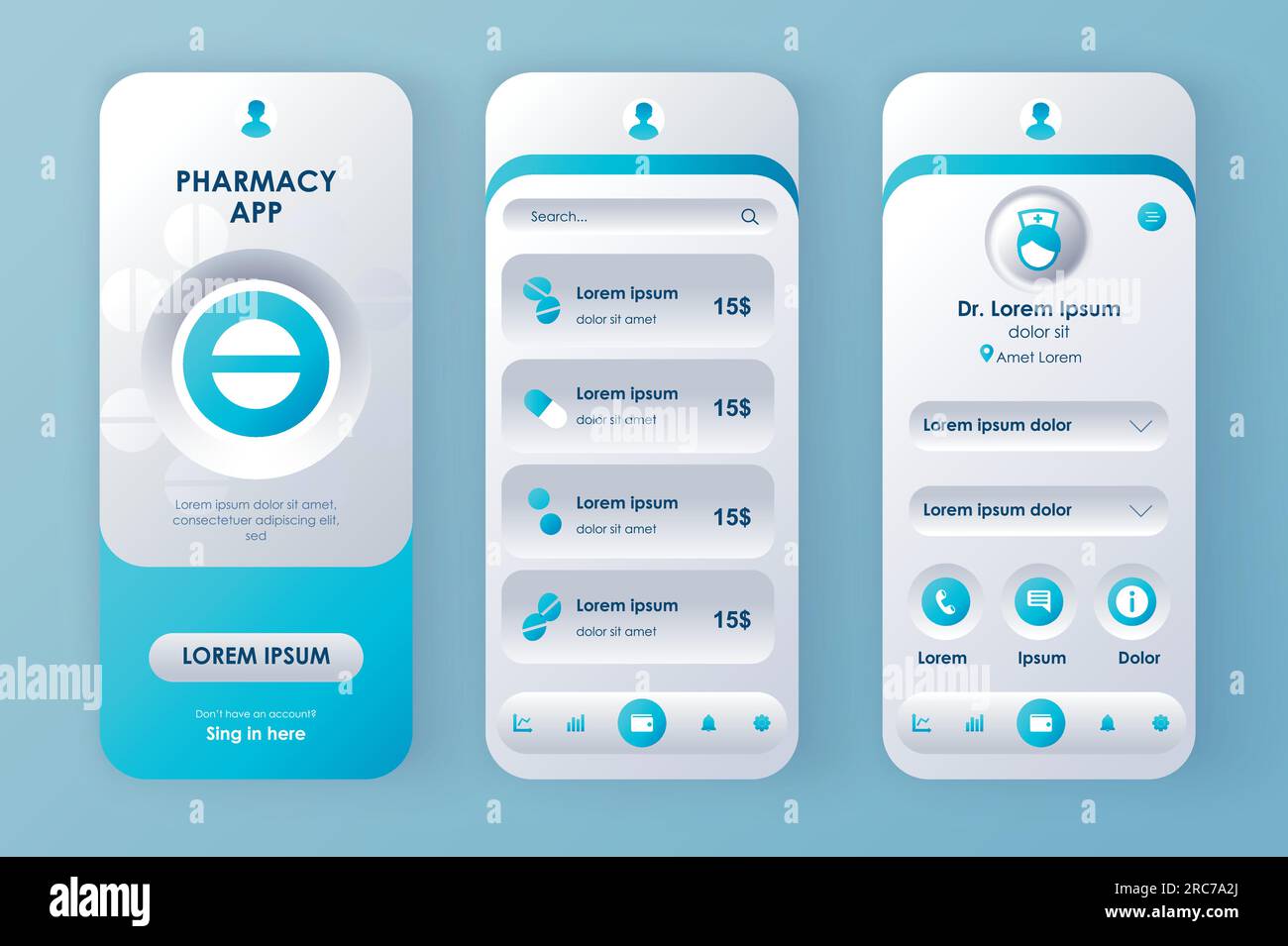 Pharmacy app Stock Vector Images - Alamy