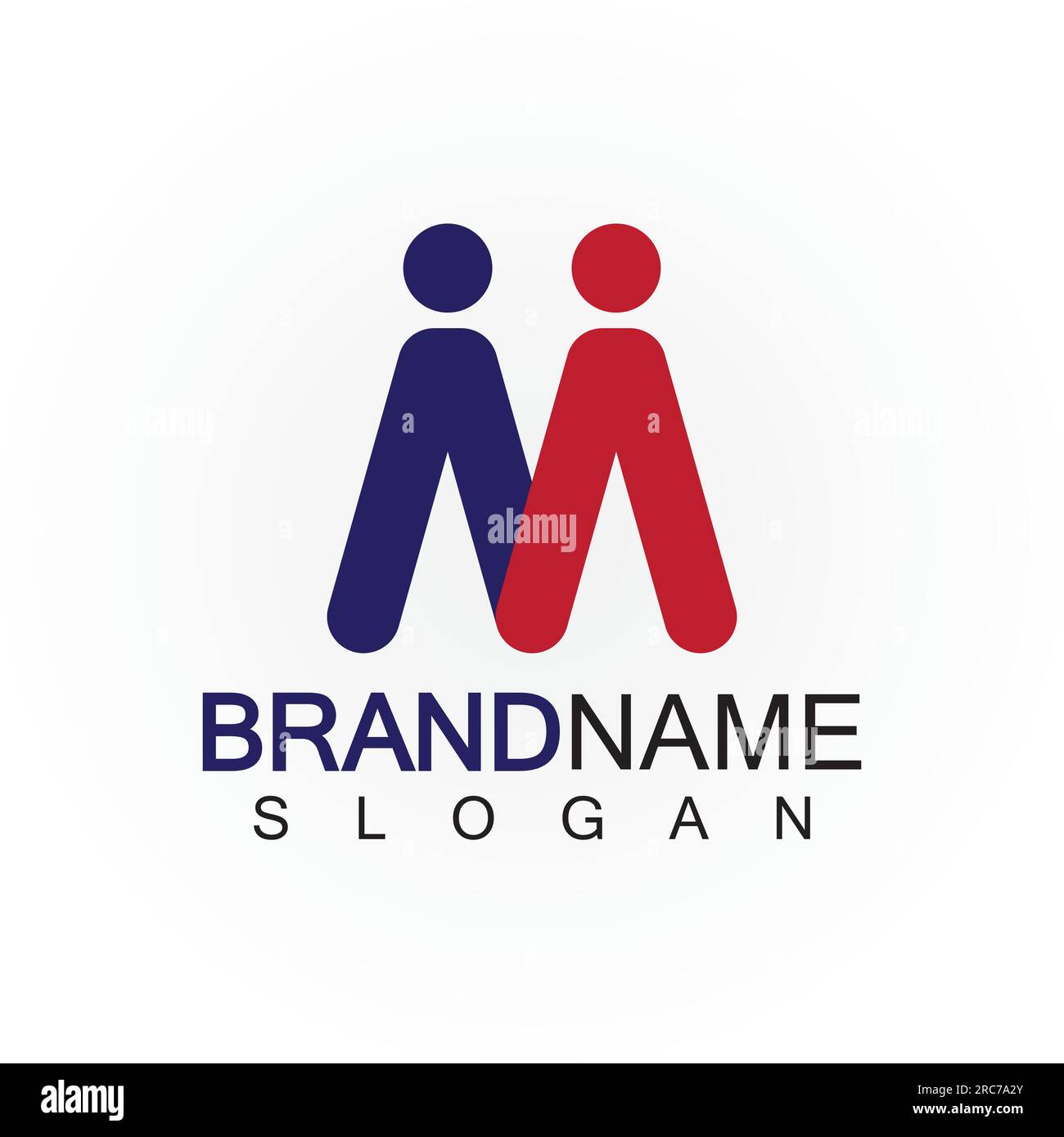 M Letter people concept Logo Template Vector Illustration Stock Vector ...