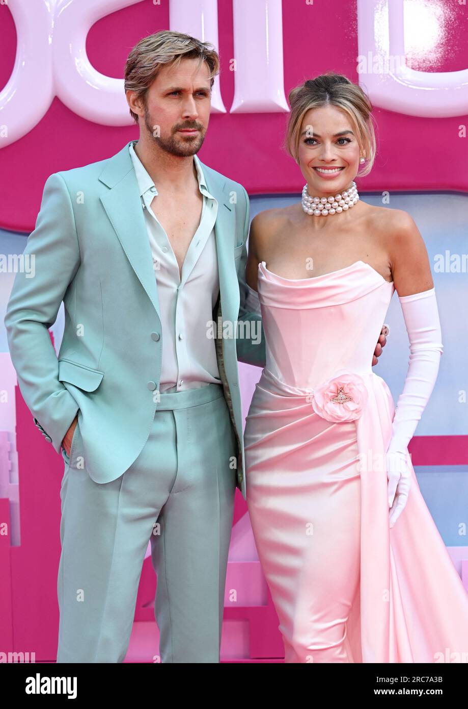 London, UK. 12th July, 2023. Ryan Gosling and Margot Robbie at the ...
