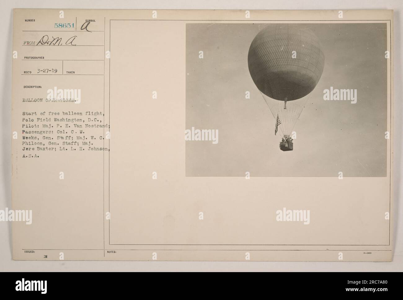 Group photo of the start of a free balloon flight at Polo Field in ...