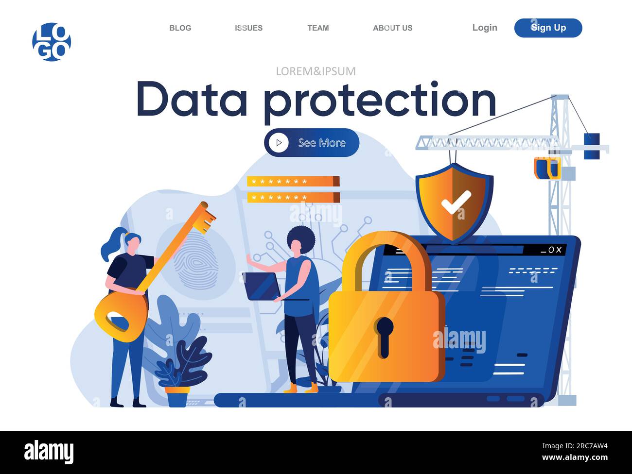 Cybersecurity specialist Stock Vector Images - Alamy