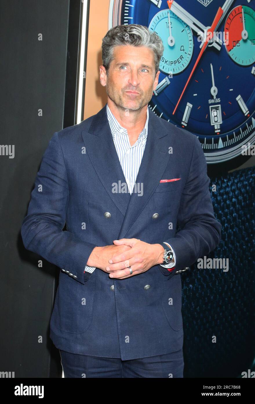 New York, NY, USA. 12th July, 2023. Patrick Dempsey at the TAG Heuer ...