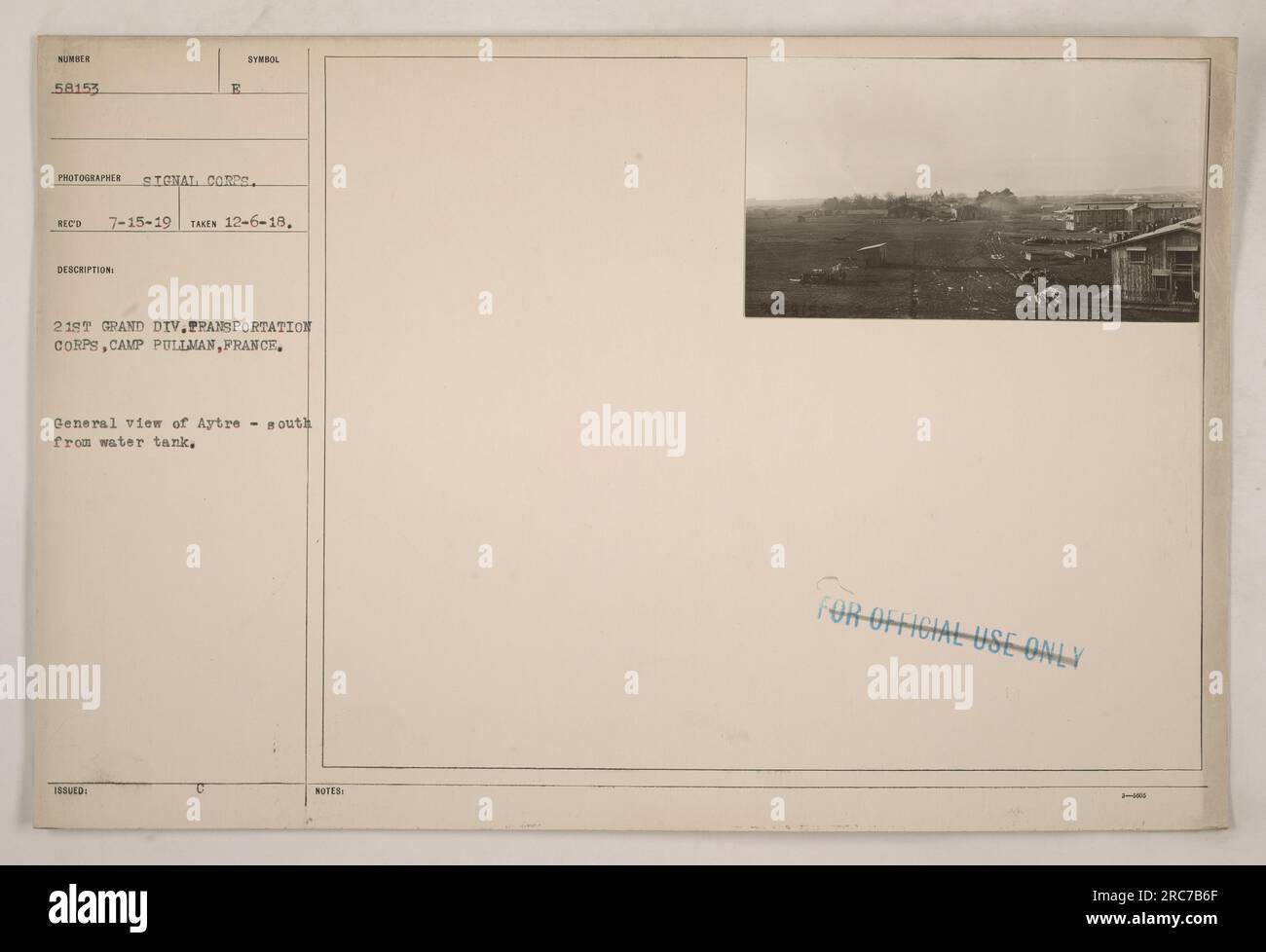 A photograph showing a general view of Aytre, France, taken from a ...