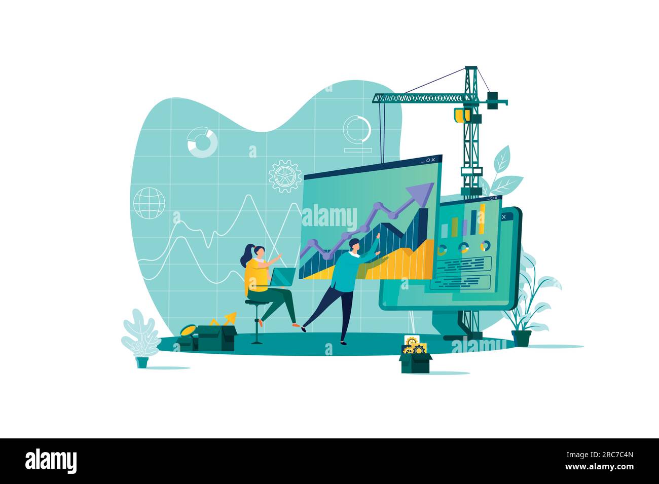 Financial Behavior Analysis Stock Vector Images Alamy