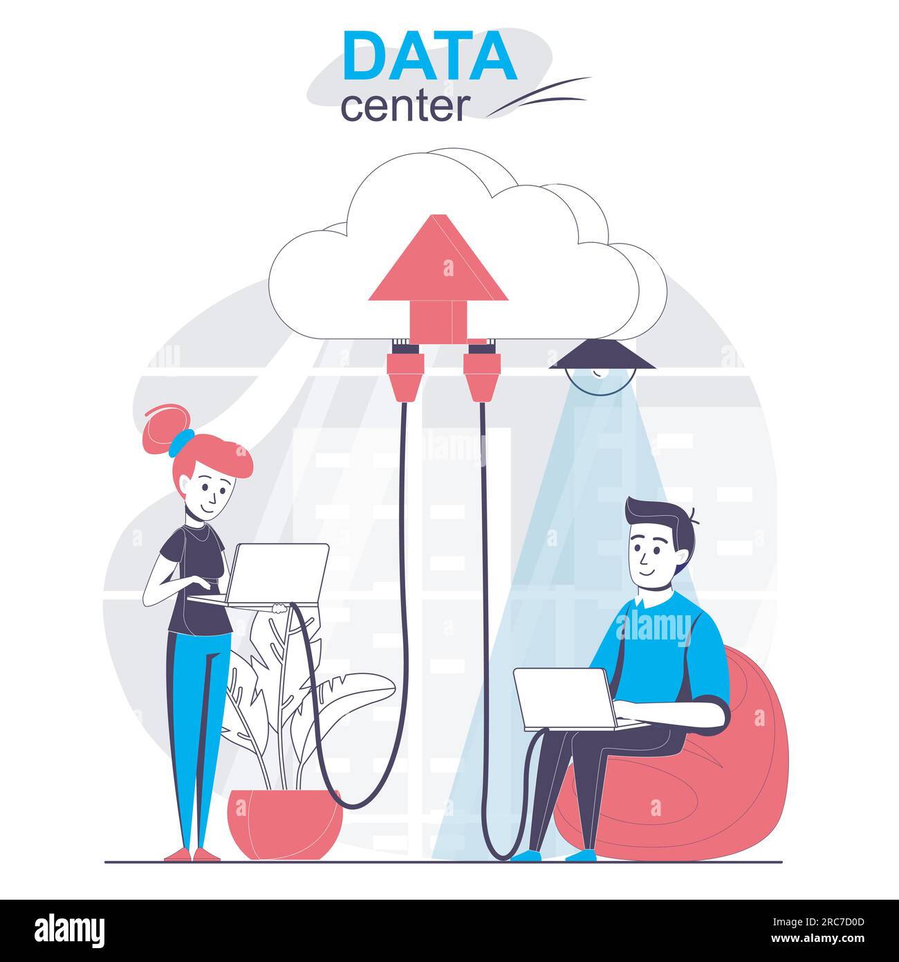 Databases cartoon Cut Out Stock Images & Pictures - Alamy