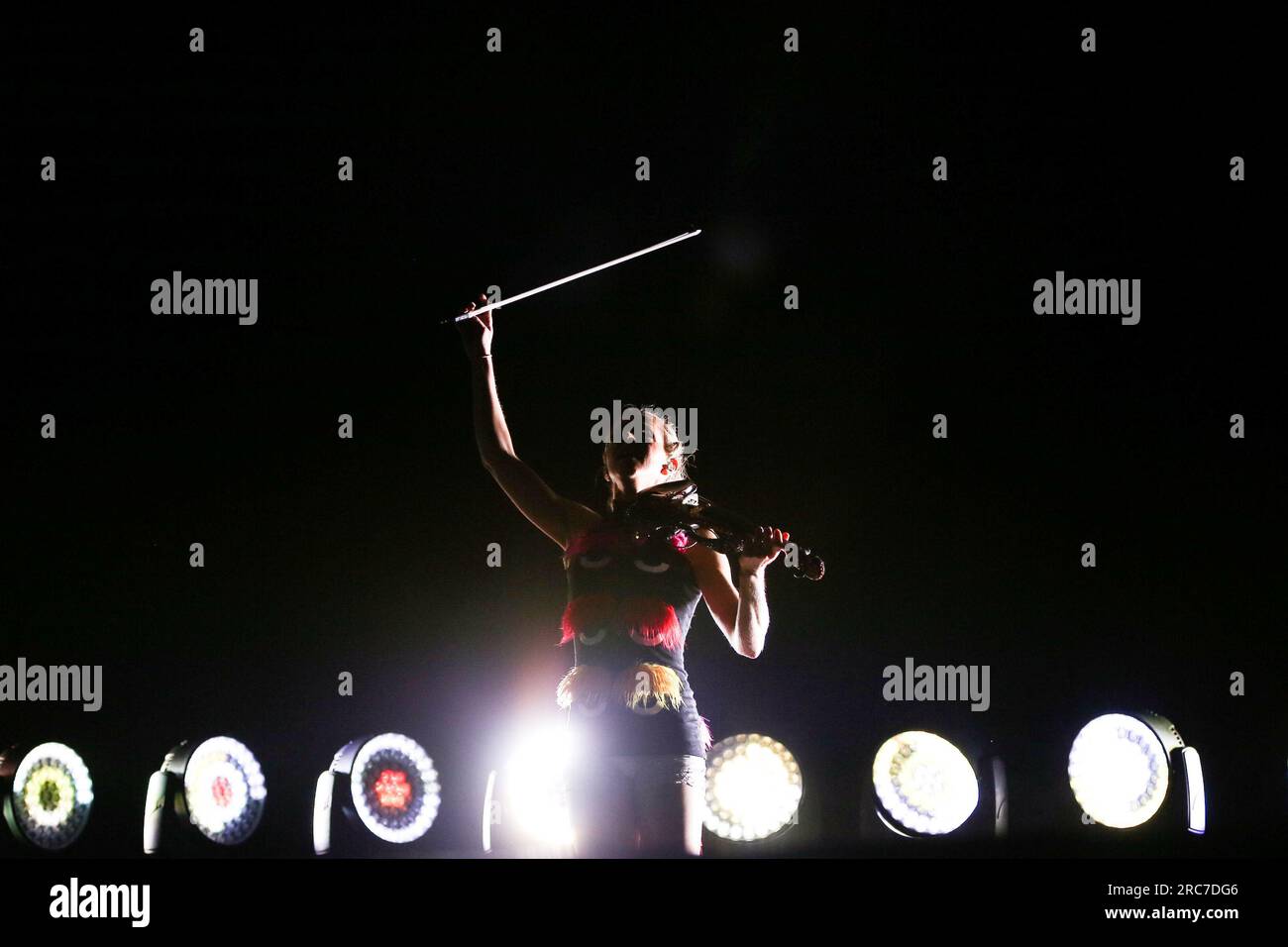 Rome, Italy. 11th July, 2023. Lindsey Stirling live on stage during the ...
