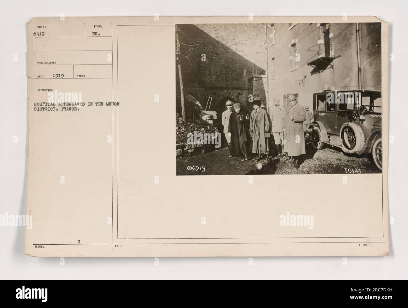 Hospital attendants in the Meuse District, France, work diligently to ...