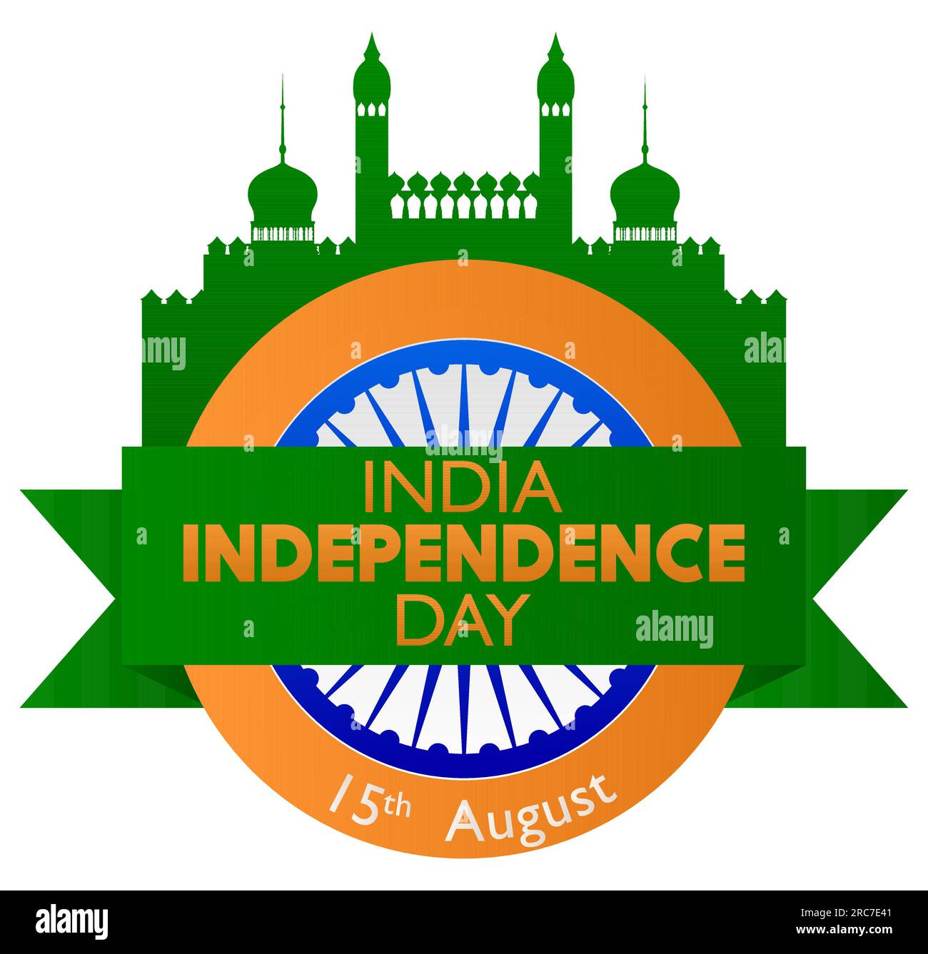 Indian Independence Day background with flag tricolor, green, orange ...