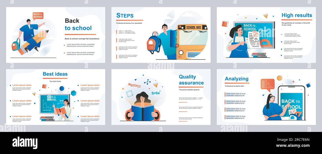 Powerpoint presentation and students Stock Vector Images - Alamy