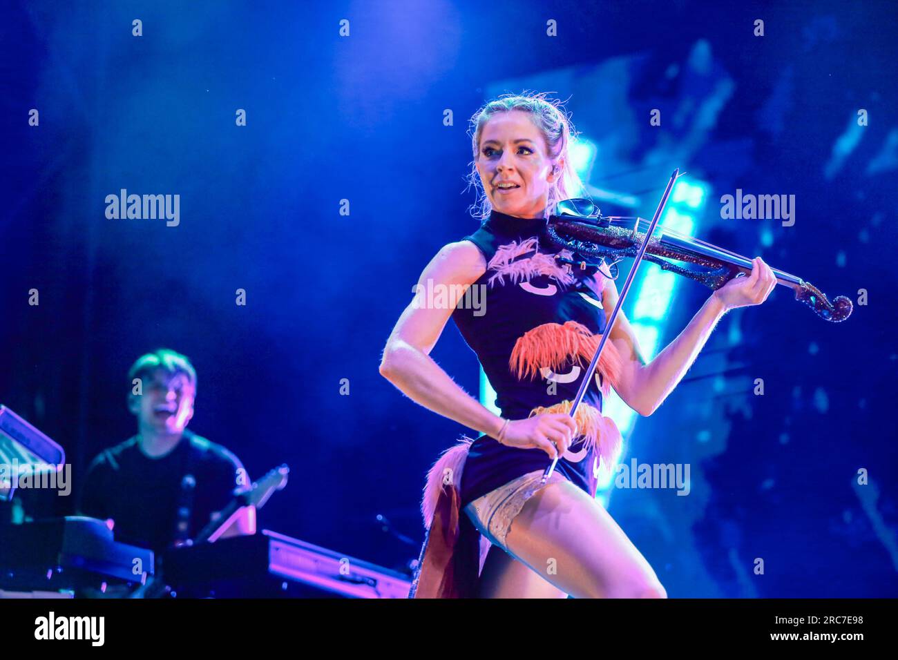 Rome, Italy. 11th July, 2023. Lindsey Stirling live on stage during the ...