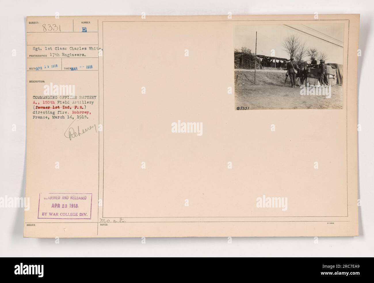 Sgt. 1st Clase Charles White, a photographer with the 17th Engineers ...