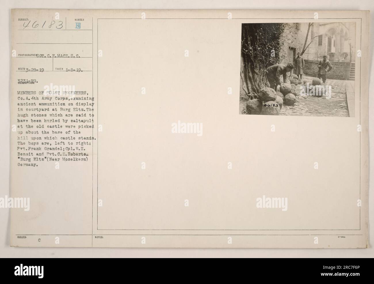 Army Engineer Crest Castel