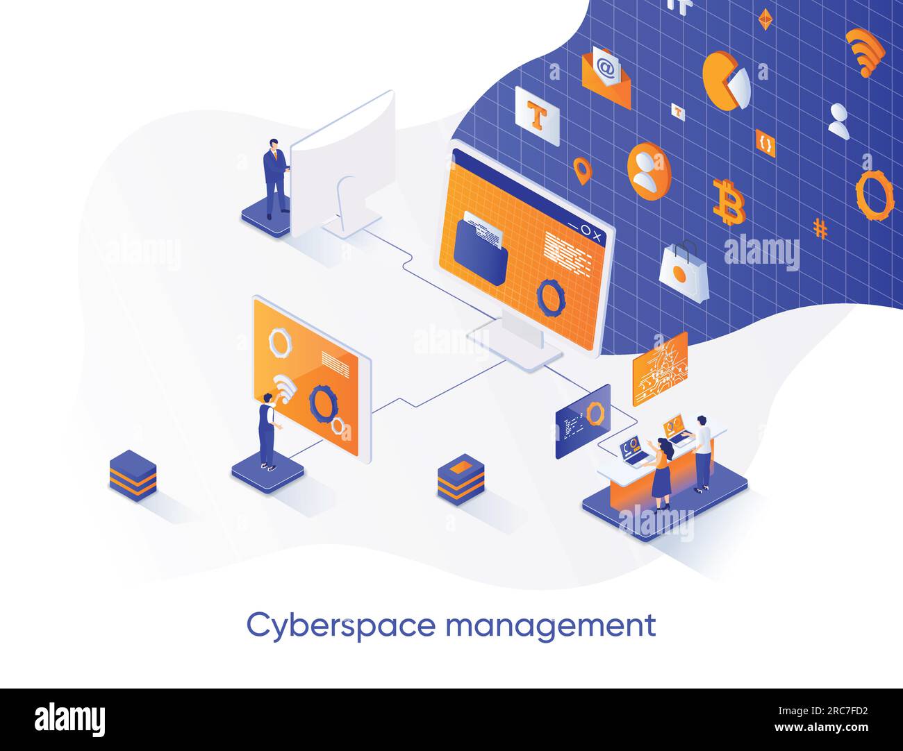 Software organization background Stock Vector Images - Alamy