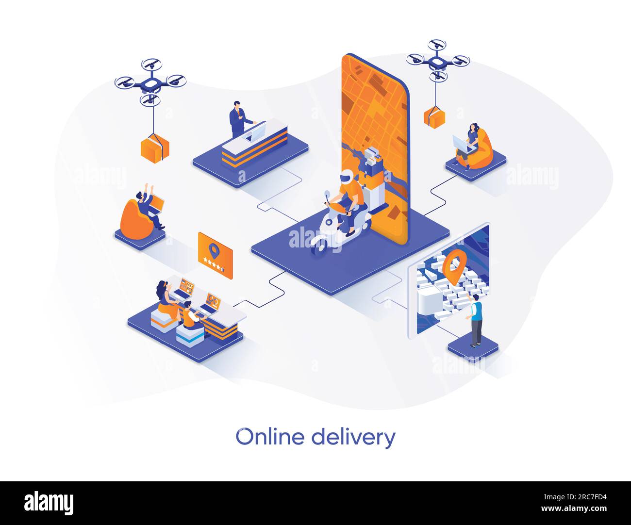 3d logistics vector vectors hi-res stock photography and images - Alamy