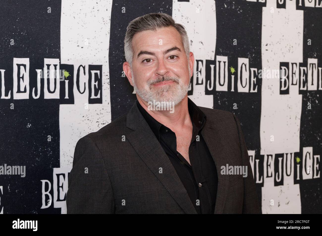 Jesse Sharp arrives at the premiere of "Beetlejuice" The Musical LA ...