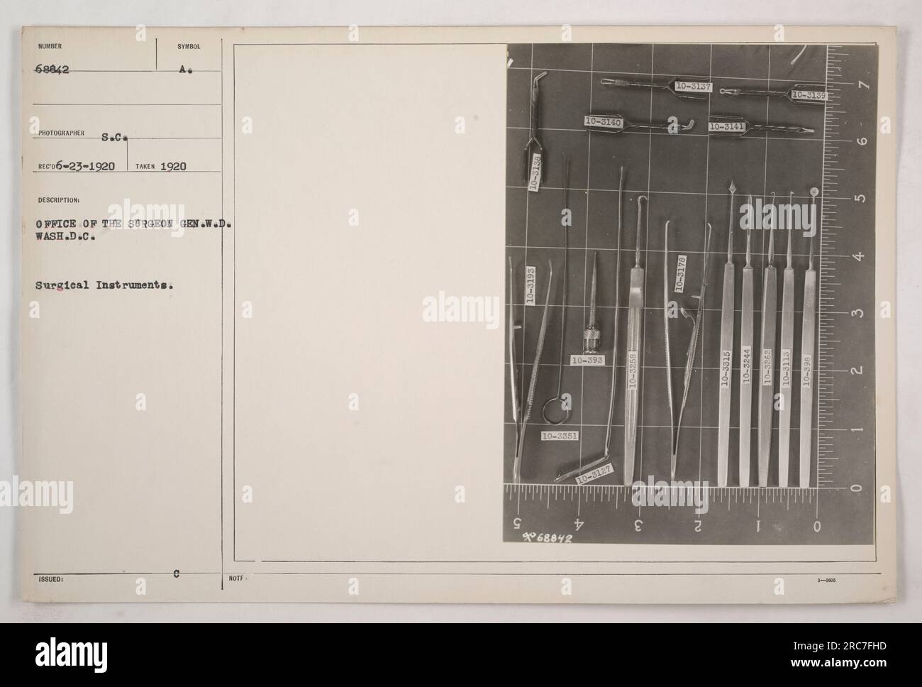 Surgical instruments from the Office of the Surgeon General in ...