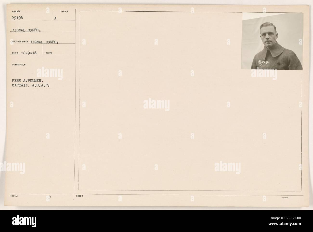 Captain A.Wilmer, part of the A.S.A.P, captured in this photograph ...