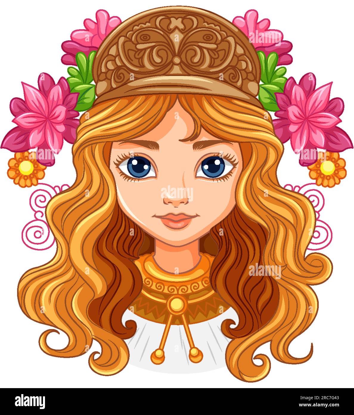Beautiful Woman Portrait Isolated Illustration Stock Vector Image And Art Alamy