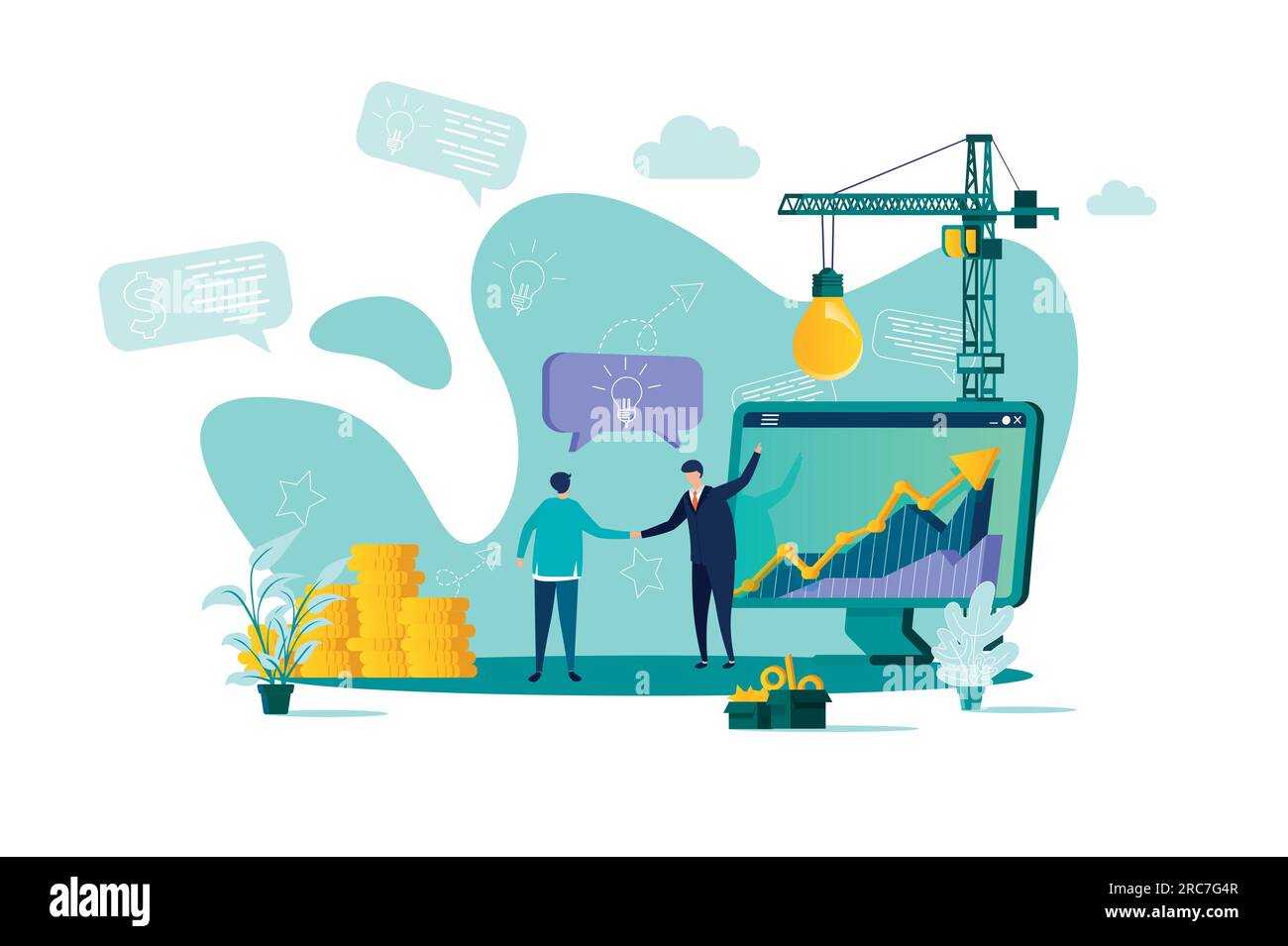 Effective communication cartoon Cut Out Stock Images & Pictures - Alamy