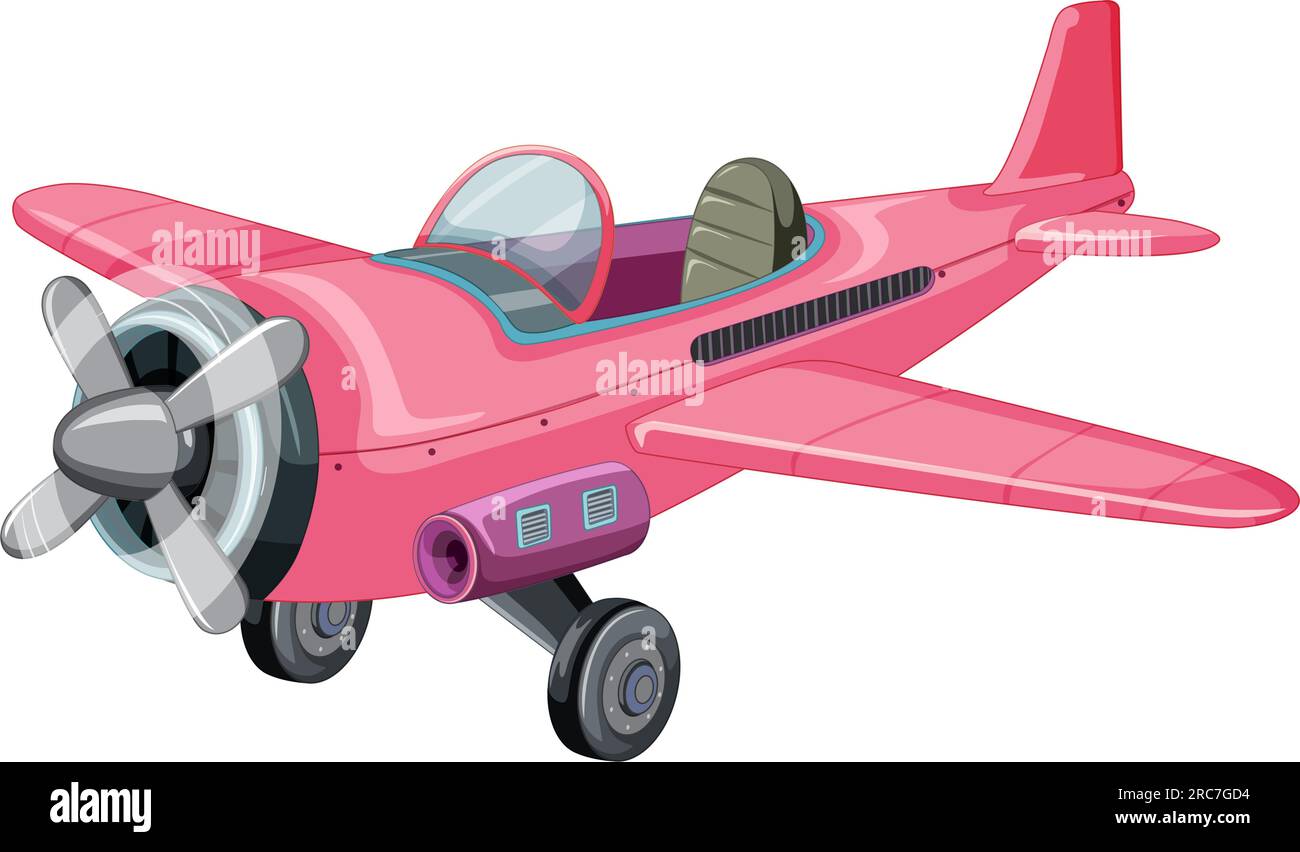 Isolated jet plane cartoon illustration Stock Vector Image & Art - Alamy