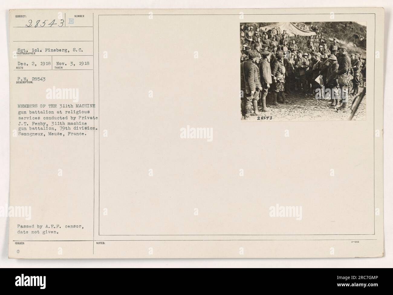 311th machine gun battalion hi-res stock photography and images - Alamy