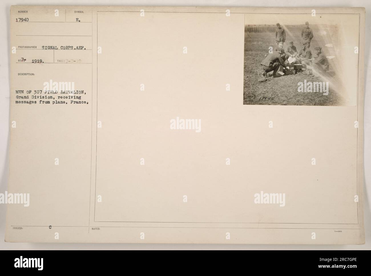 307 field battalion hi-res stock photography and images - Alamy