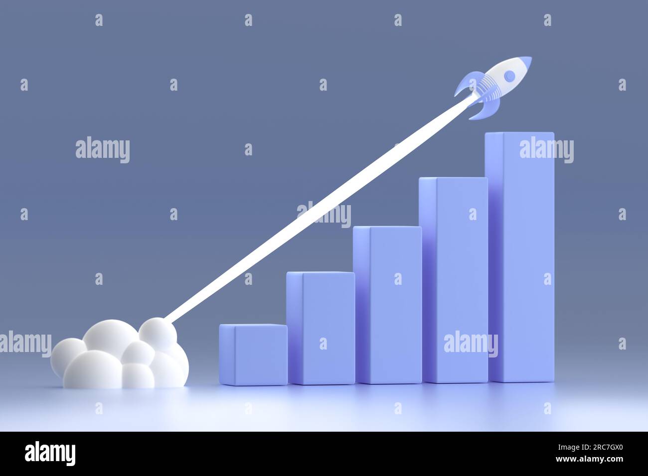Sales chart graph showing increasing hi-res stock photography and ...